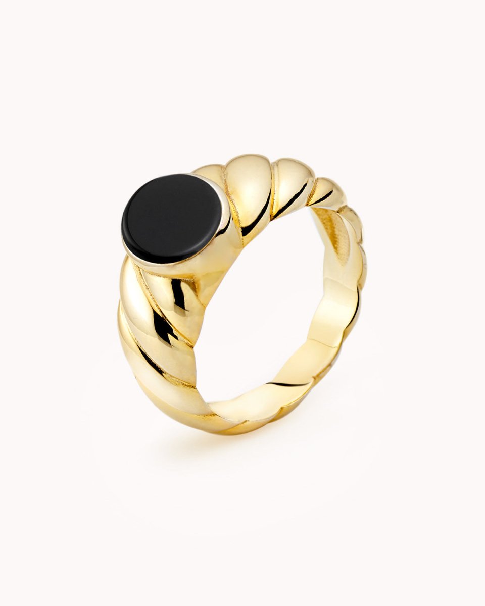 ring oval twisted with black great - rings Our Sins